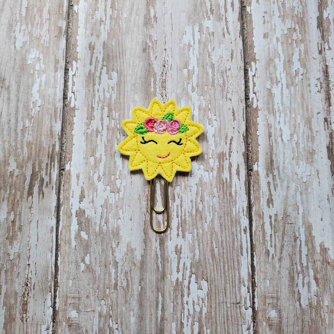 Boho Sun Planner Clip Paperclip - Etsy.de