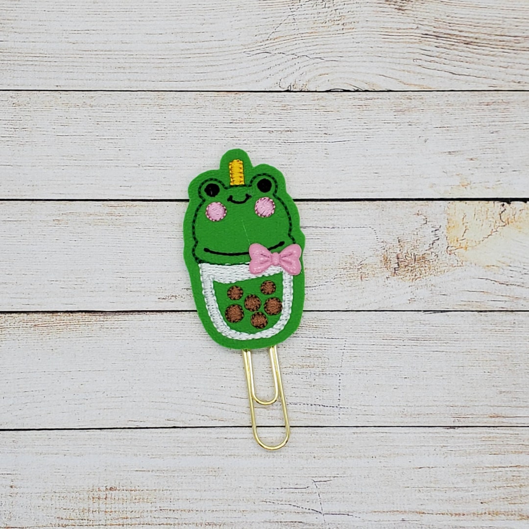 Frog Boba Planner Clip Paperclip - Etsy