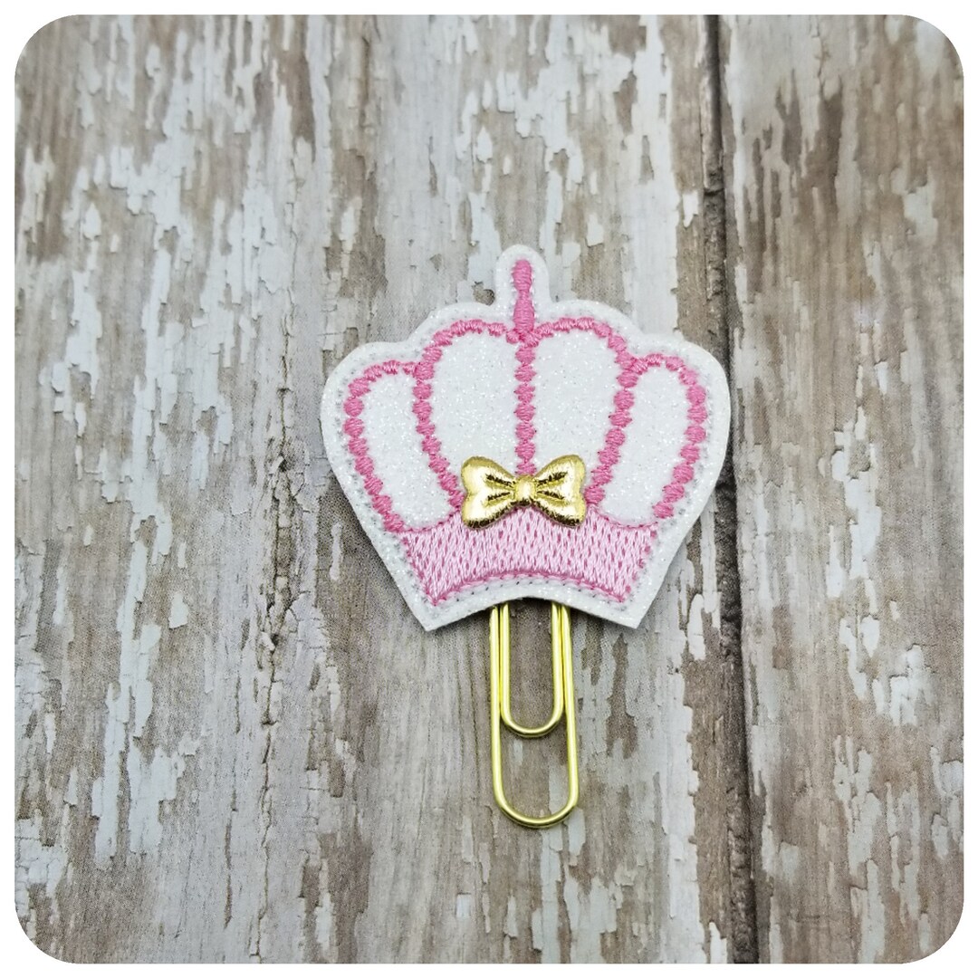 Crown Planner Clip Paperclip - Etsy