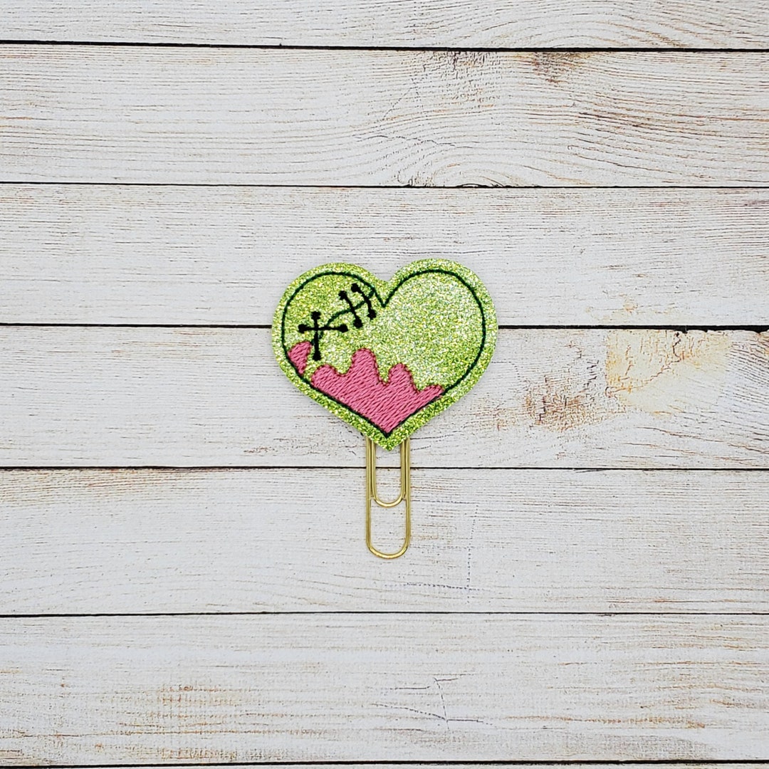 Zombie Heart Planner Clip Paperclip - Etsy