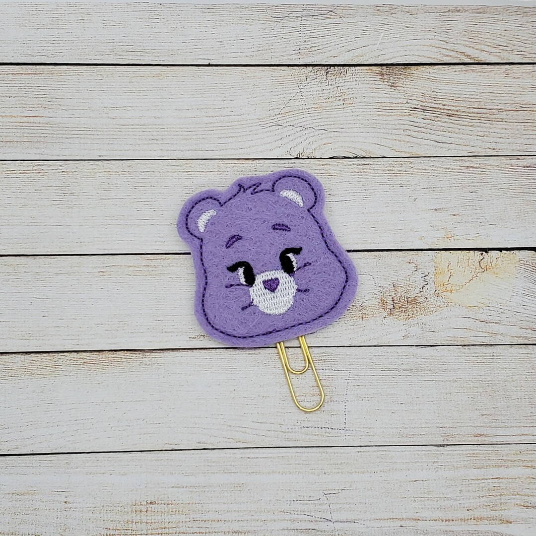 Purple Bear Head Planner Clip Paperclip - Etsy