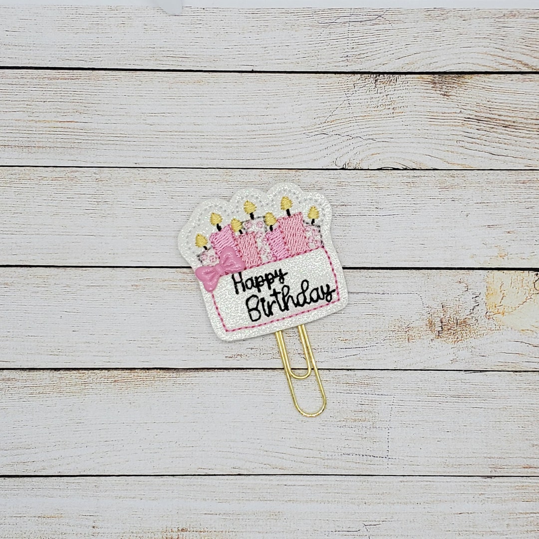 Birthday Cake Planner Clip Paperclip - Etsy