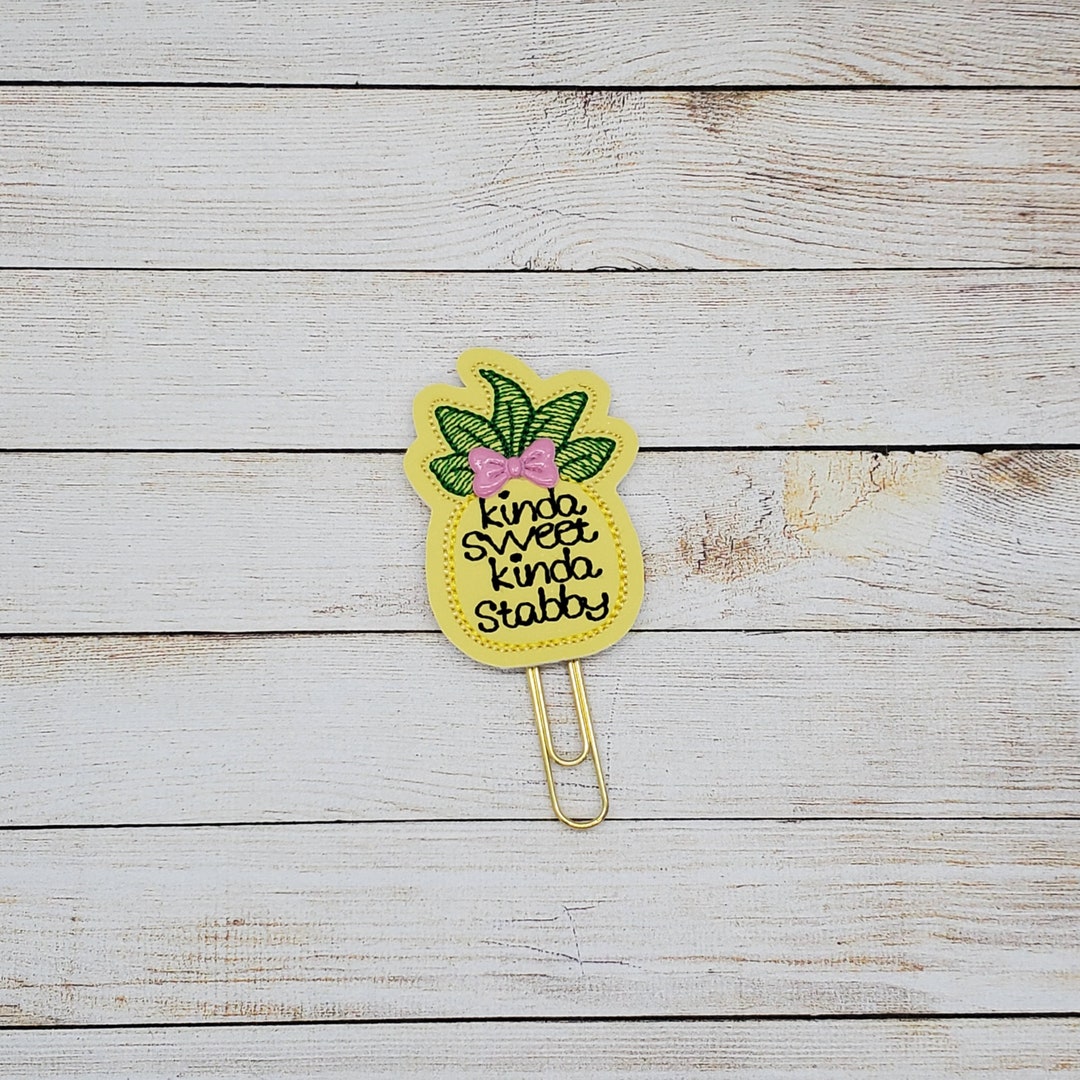 Pineapple Planner Clip Paperclip - Etsy