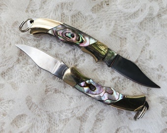 1 Pair Natural Pura Abalone Knife Handle Inlay Scale Blank - Etsy