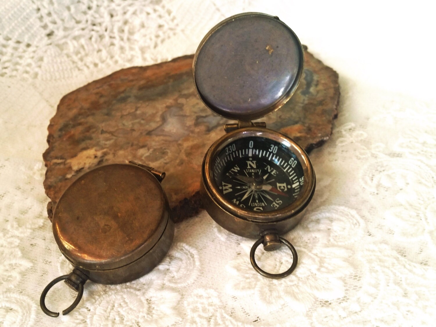 Miniature Brass Compass 36mm 1 3/8 Inch Working Compass | Etsy