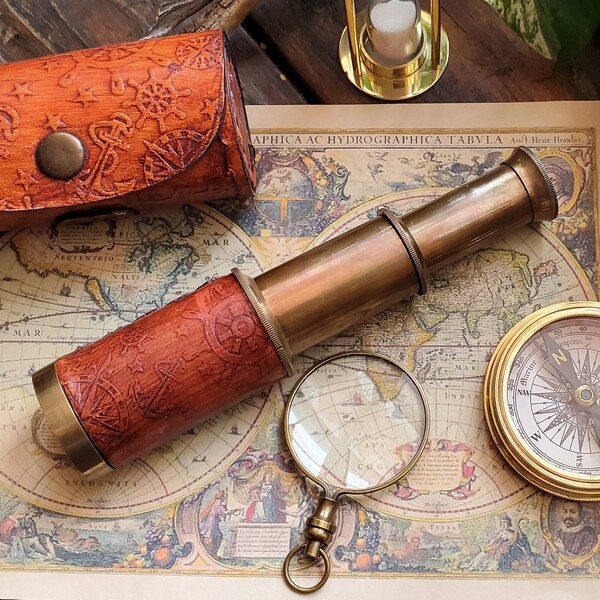 Brass Spyglass - Etsy