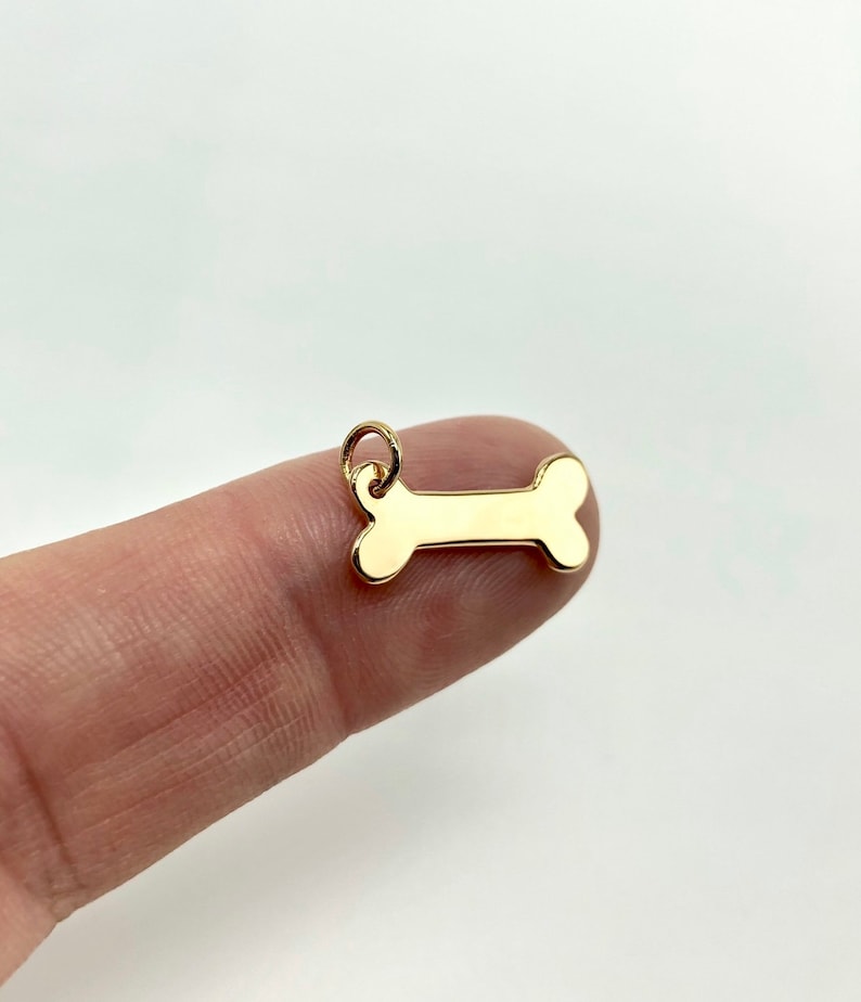 Personalized Dog Bone Charm Silver or Gold Engraved Dog Name - Etsy