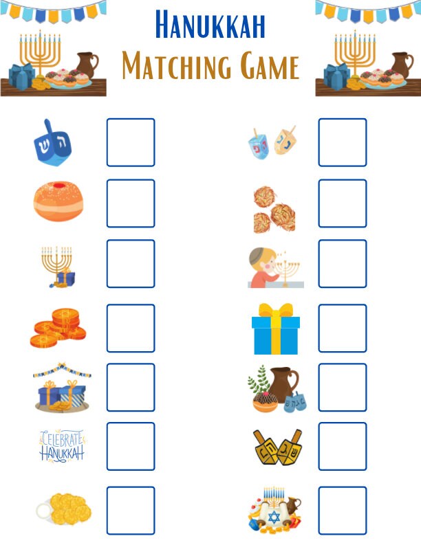 Hanukkah Kids Games Bundle Digital Download Mad Lib | Etsy