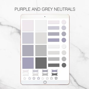 Digital Sticky Notes, Neutral Colors, Digital Stickers (120 Total) - Etsy