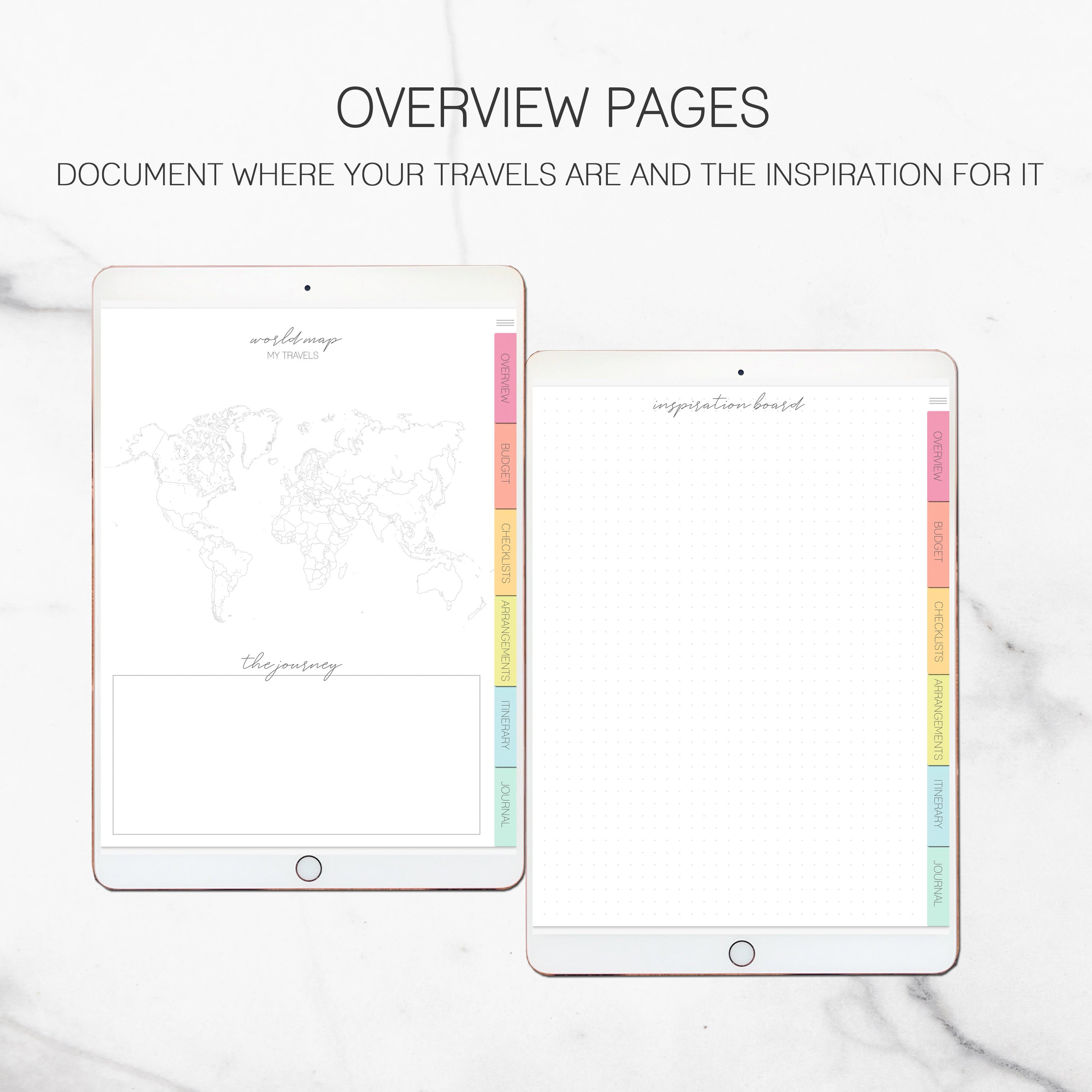 Digital Travel Planner Planner Travel Journal Digital | Etsy