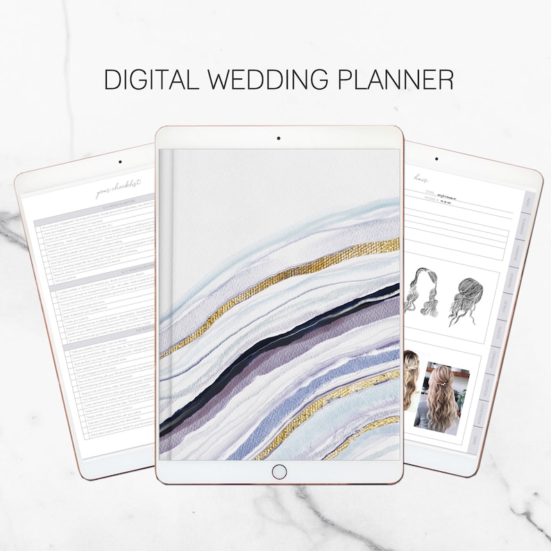 Digital Wedding Planner and Journal for Ipad Computer | Etsy