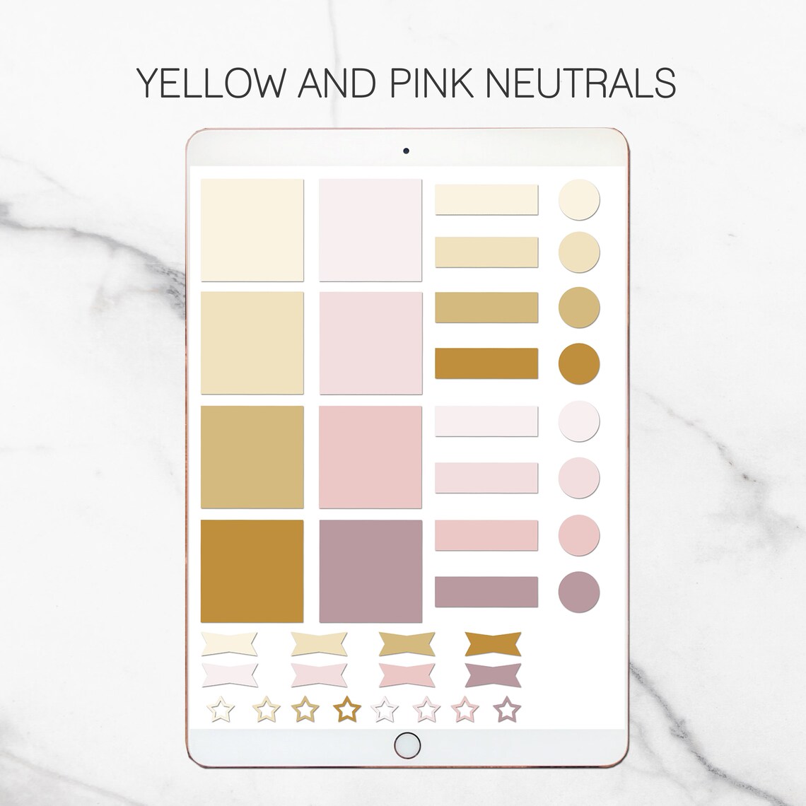 Digital Sticky Notes, Neutral Colors, Digital Stickers (120 Total) - Etsy