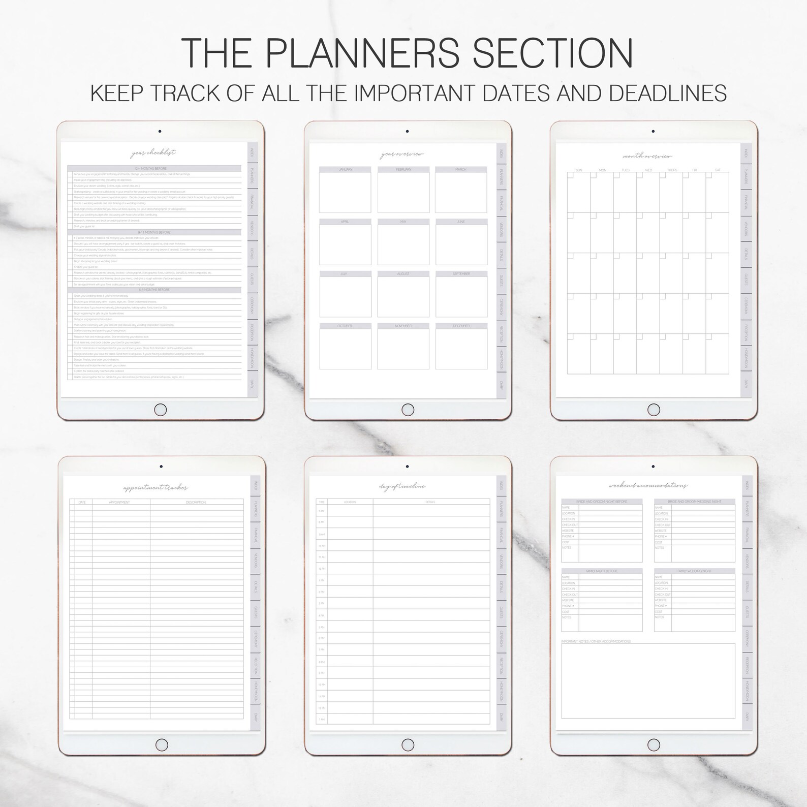 Digital Wedding Planner and Journal for Ipad Computer | Etsy