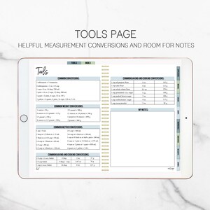 Digital Recipe Book (blue) - Etsy