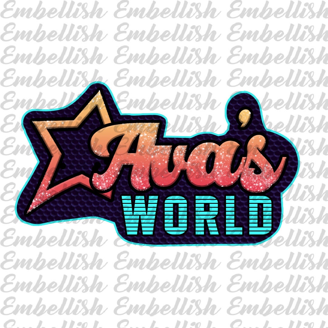 Custom Karma's World (name Logo) - Etsy