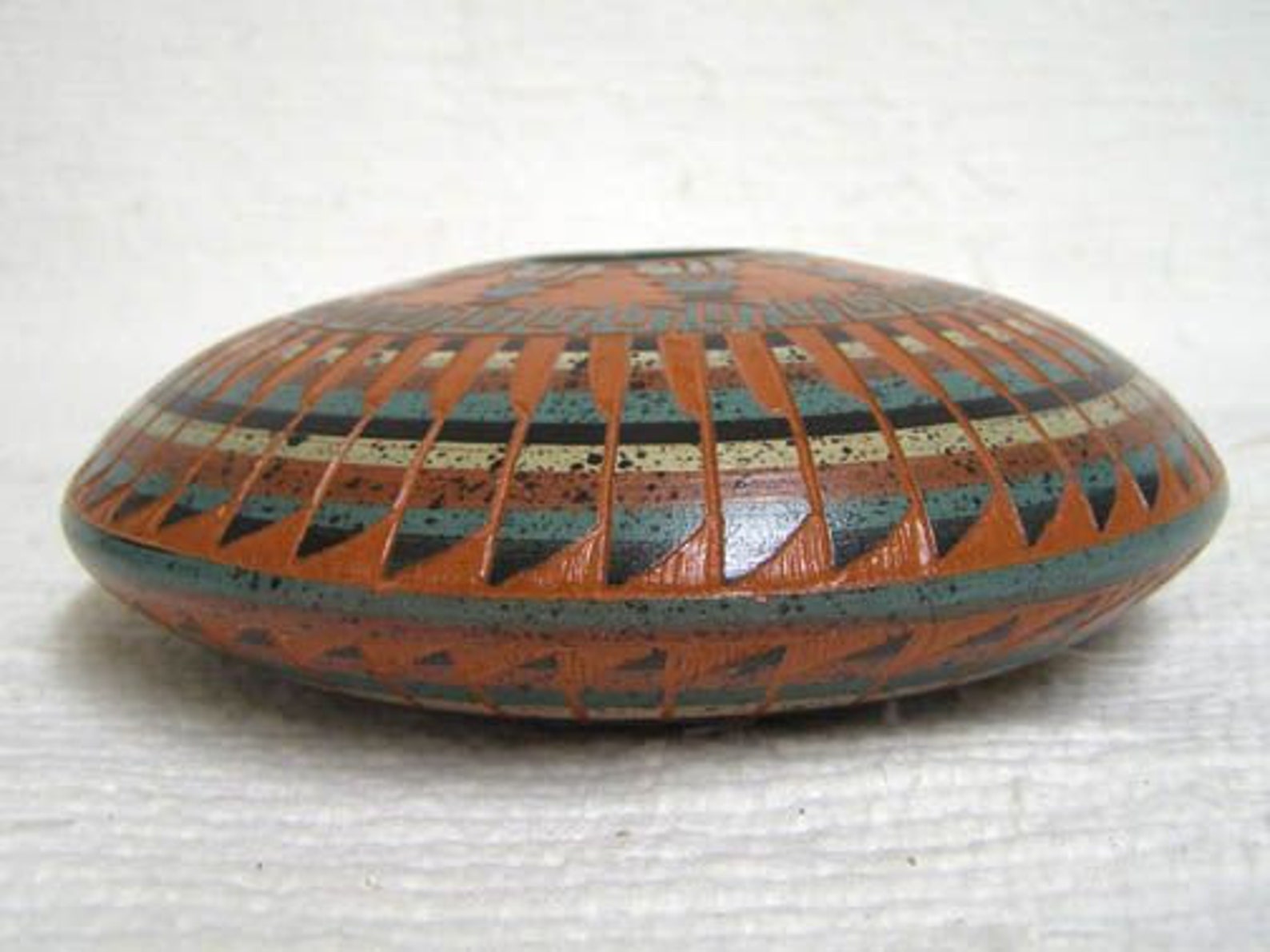Native American Navajo Red Clay Seed Pot by Elaine Begay8421 - Etsy