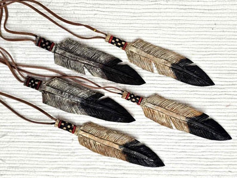 Native American Hopi Carved Prayer Feathers--trad 8872 - Etsy