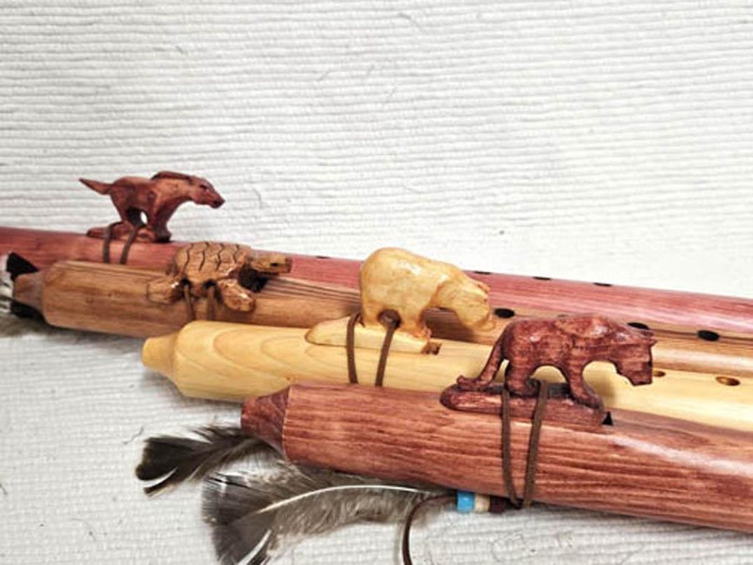 Native American Navajo Made Pine Flute--a Minor - Etsy