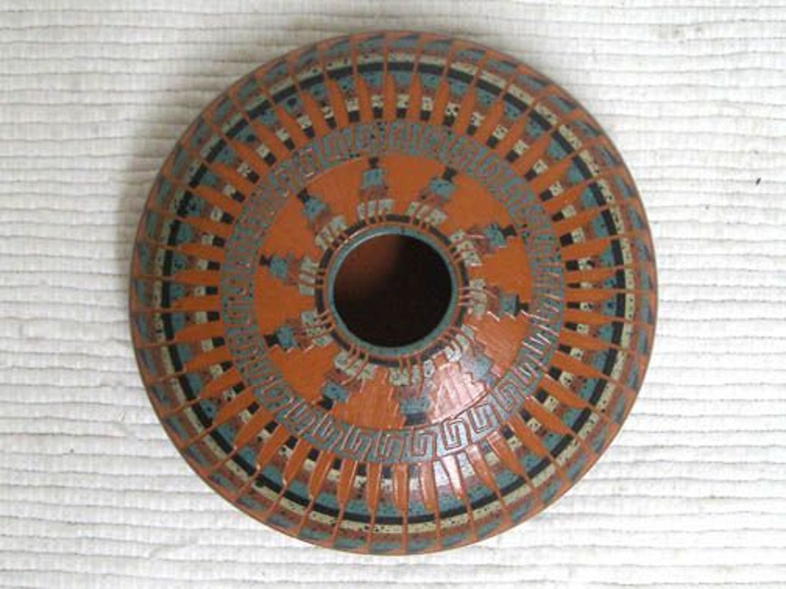 Native American Navajo Red Clay Seed Pot by Elaine Begay8421 - Etsy