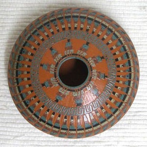 Native American Navajo Red Clay Seed Pot by Elaine Begay8421 - Etsy