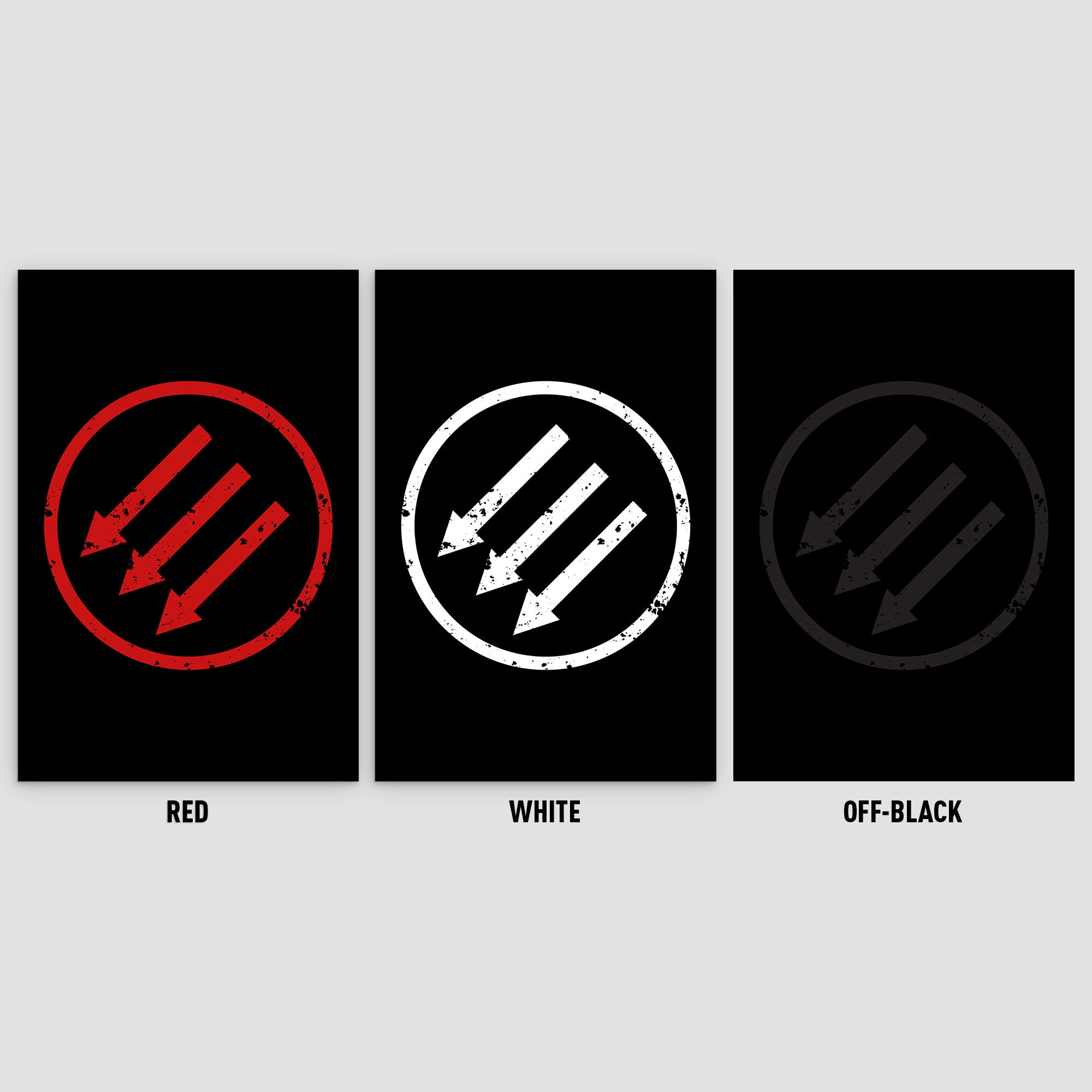 Iron Front Poster Three Arrows Poster Anti Fascist Poster | Etsy