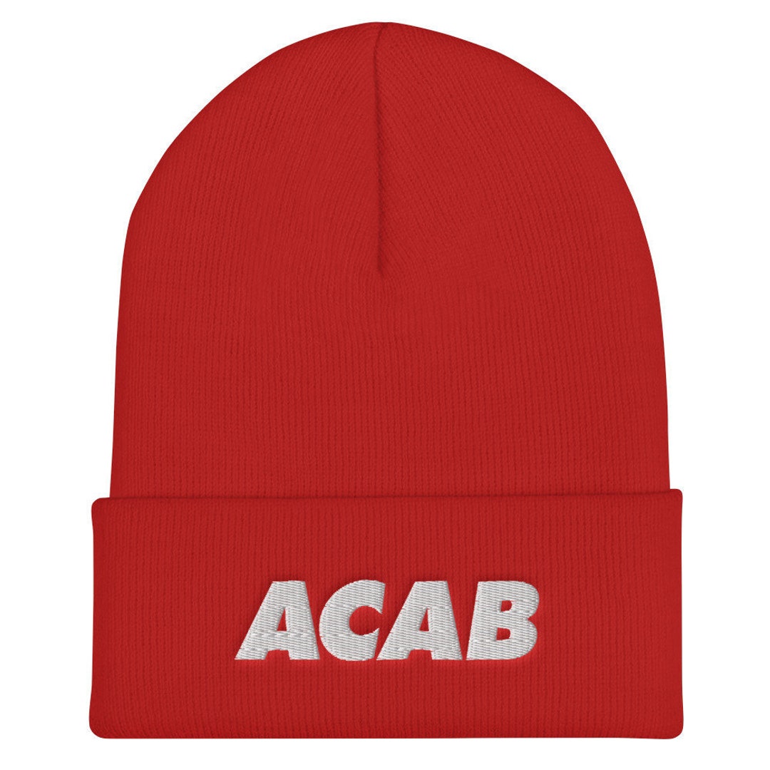 Unisex ACAB Beanie Acab Capello ACAB Skullcap All Cops Are - Etsy