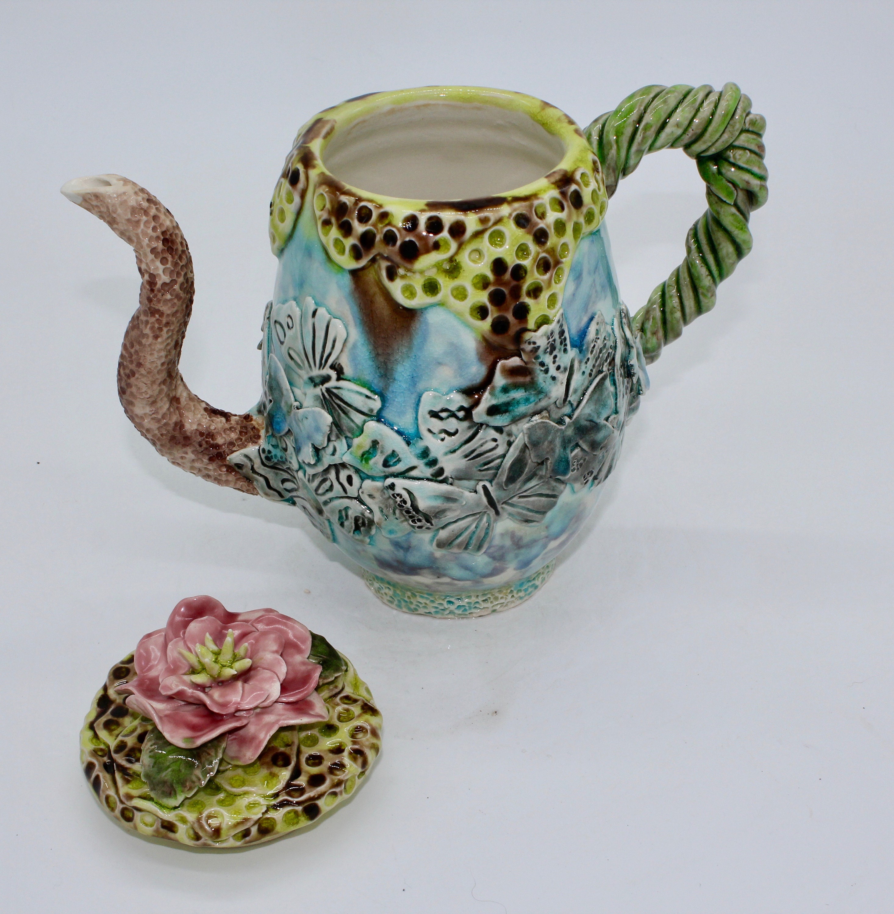 Butterfly Botanical Garden Teapot - Etsy