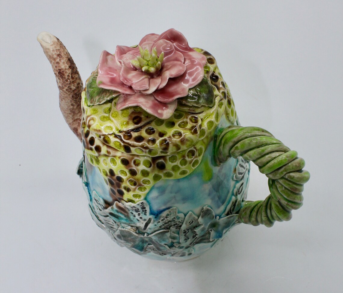 Butterfly Botanical Garden Teapot | Etsy