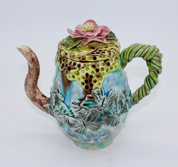 Butterfly Botanical Garden Teapot - Etsy