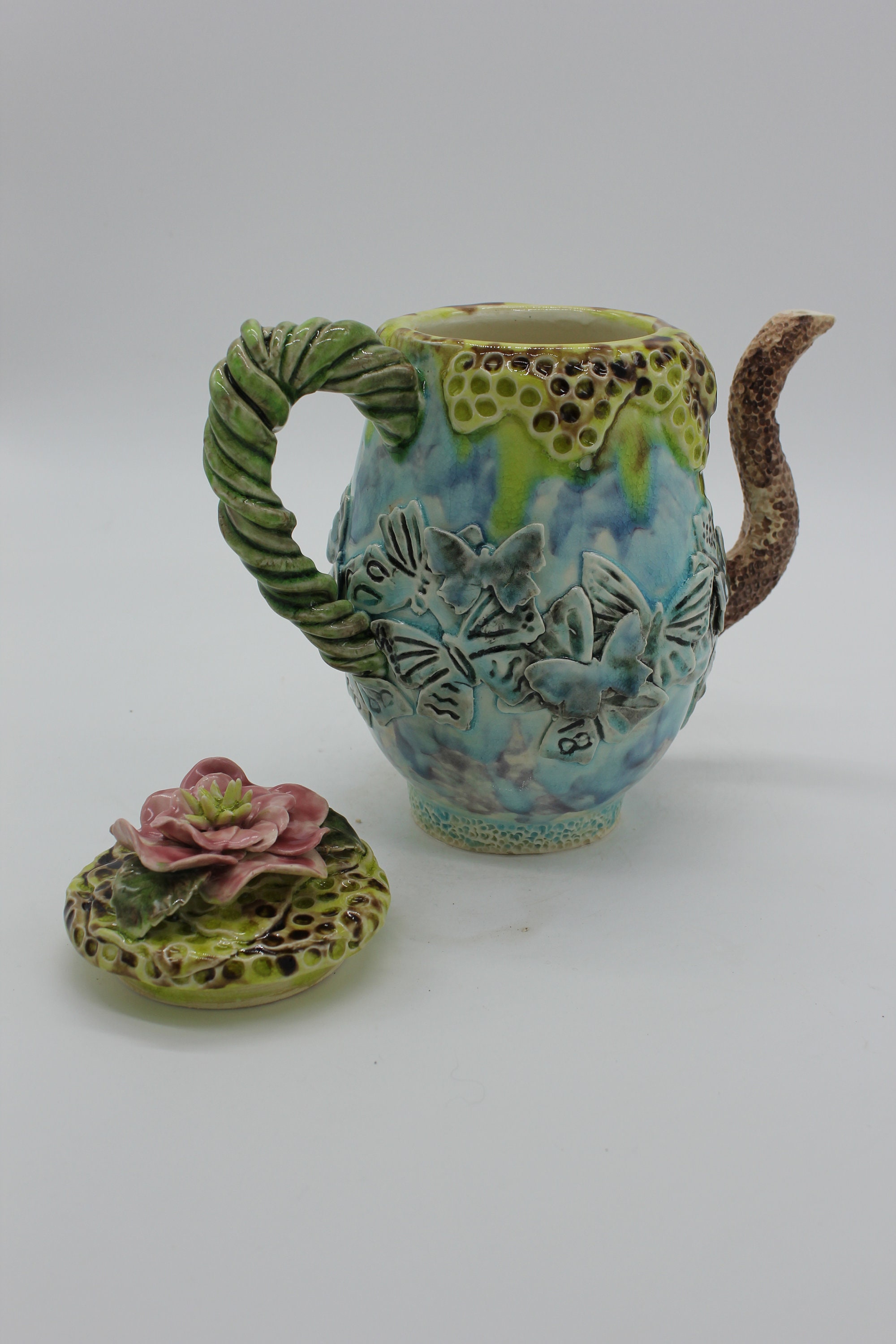 Butterfly Botanical Garden Teapot - Etsy