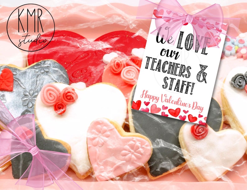 Valentine TEACHER Tags; Instant Download & Print! 3 Designs; 2.5x3.5 ...