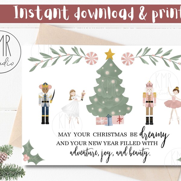 Nutcracker Card - Etsy