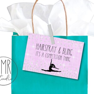 Dance Competition CARD; Instant Download & Print! 4x6 Blank Folded Card ...