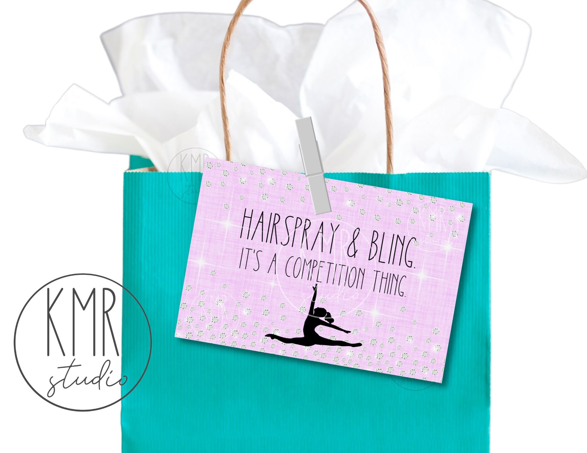 Dance Competition CARD Instant Download & Print 4x6 Blank Folded Card ...