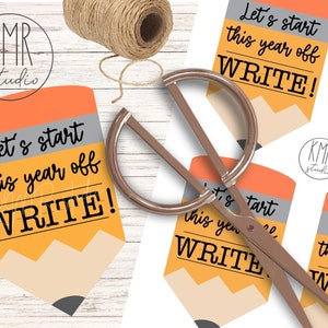 First Day of School TAGS; INSTANT Download & Print! Write Pencil ...