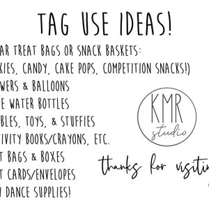 COMP Dance/cheer TAGS; INSTANT Download & Print! 2.5x2.5"; Chip Chip ...