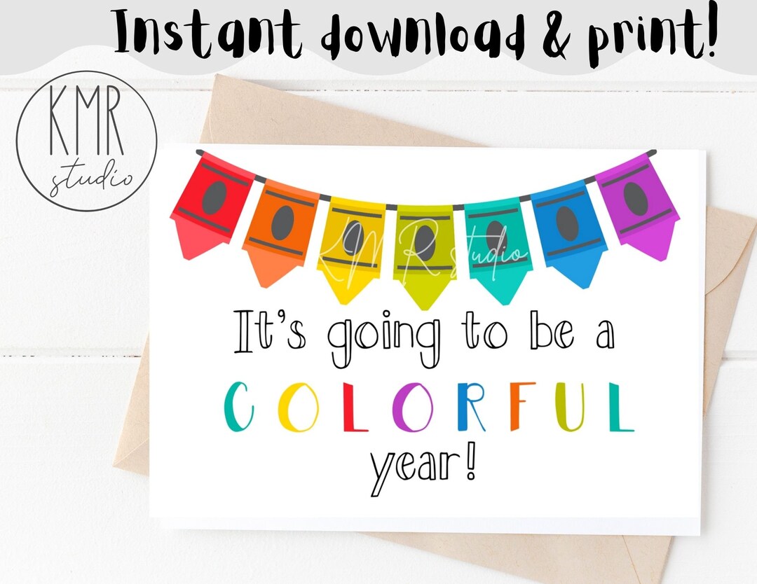 First Day CARD for Student and Teacher! 4x6 INSTANT Download & Print ...