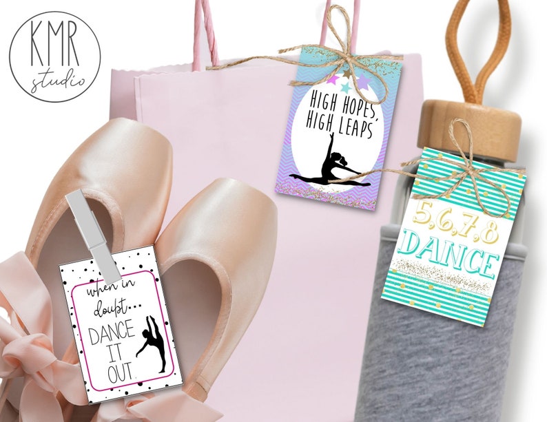 Dance Gift & Treat TAGS! INSTANT Download and Print! Bright Technique ...