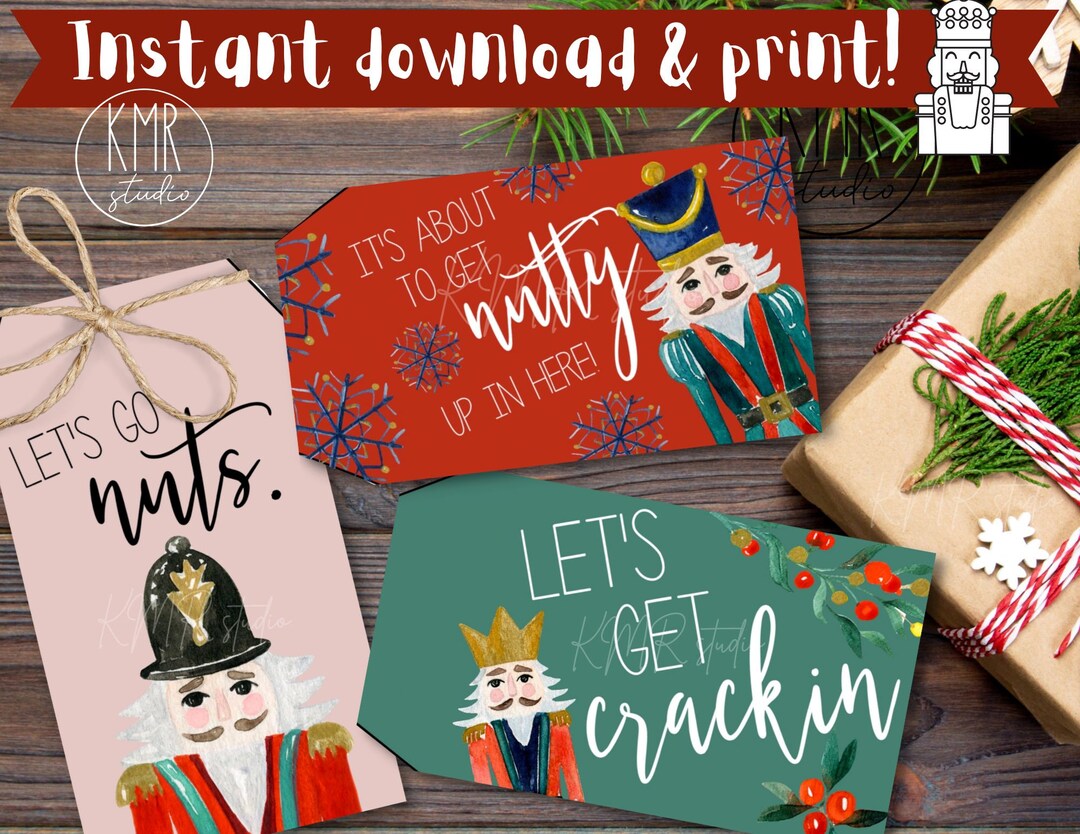 Nutcracker TAGS; Instant Download & Print! 3 Pack Variety; 2.5x4 ...
