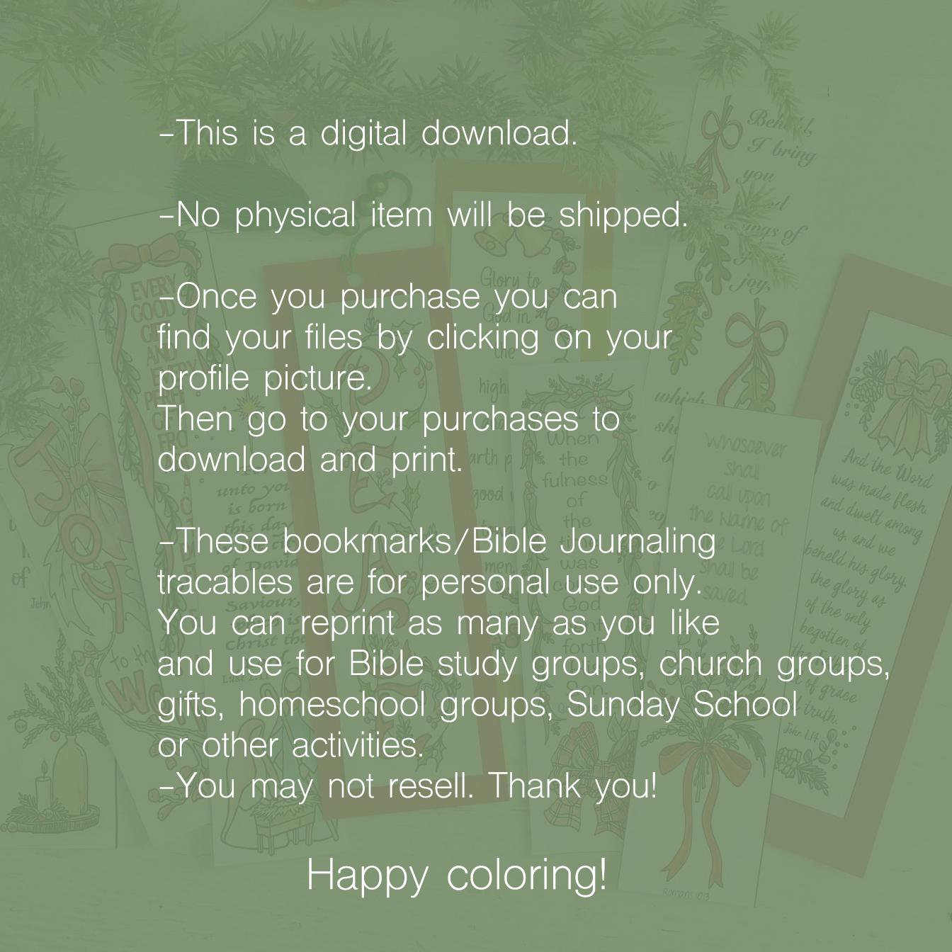 Christmas Bookmark Bundle. 25 Printable Bookmarks or Bible Journaling ...