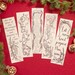 Christmas Printable Coloring Bookmarks, Christian, Advent, Bible, Bible ...