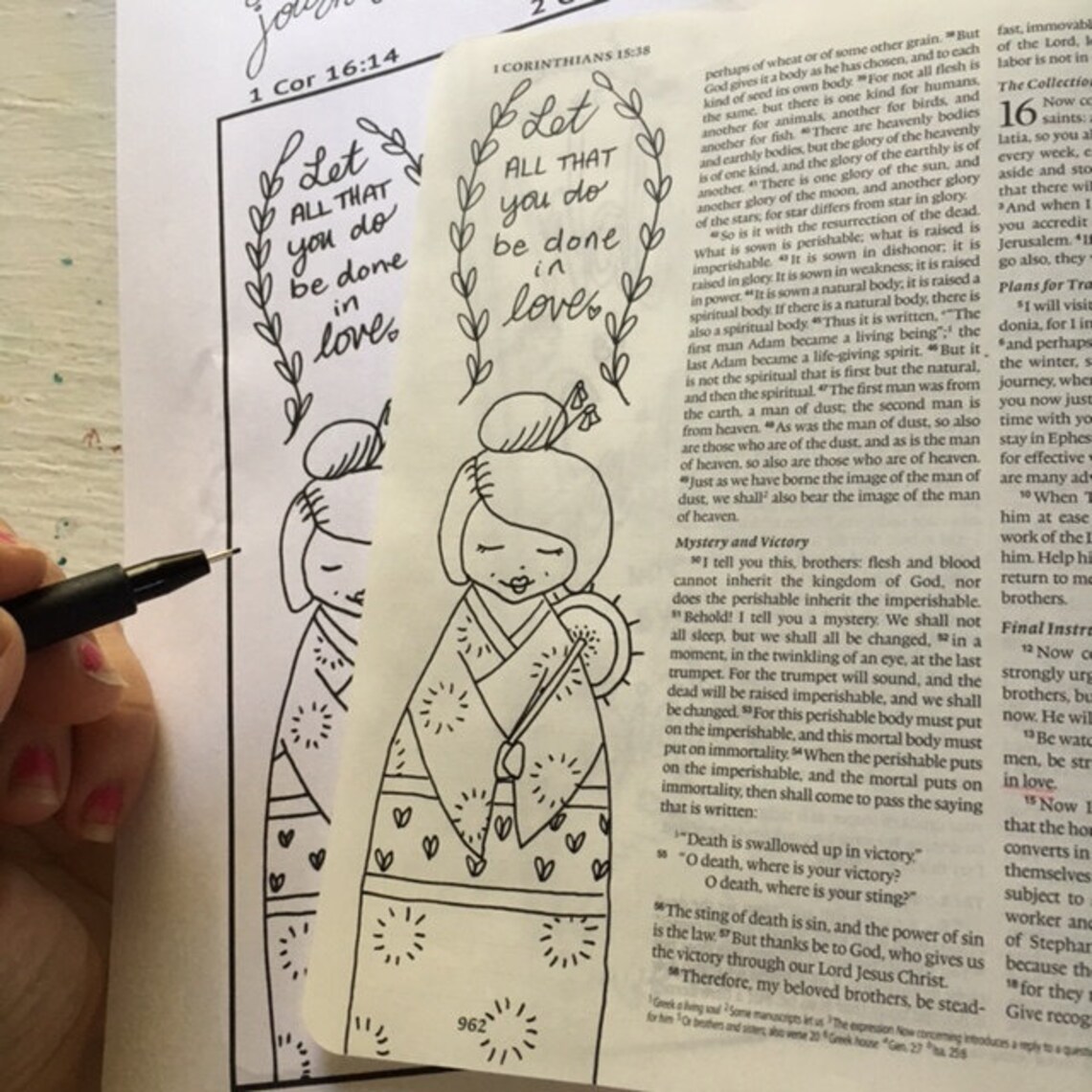 Bible Journaling Digital Download Tracing Template and - Etsy