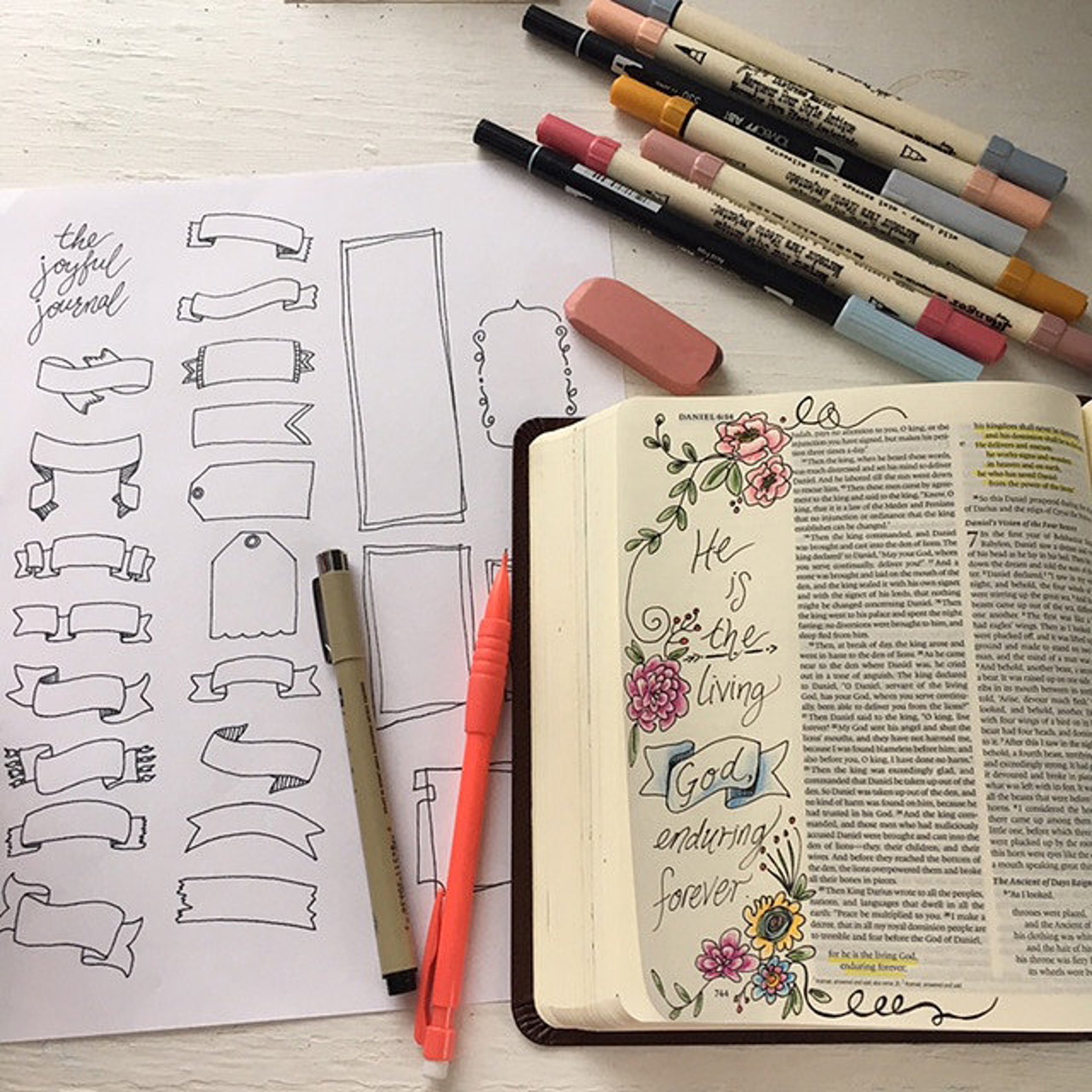 Bible Journaling Banners Digital Download - Etsy