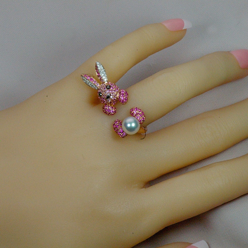 Rabbit Ring - Etsy