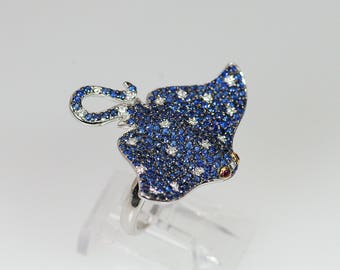18k Stingray Ring - Etsy