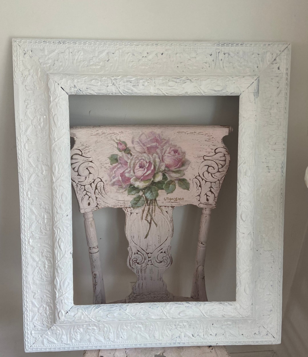 Vintage Shabby Chic Frame - Etsy