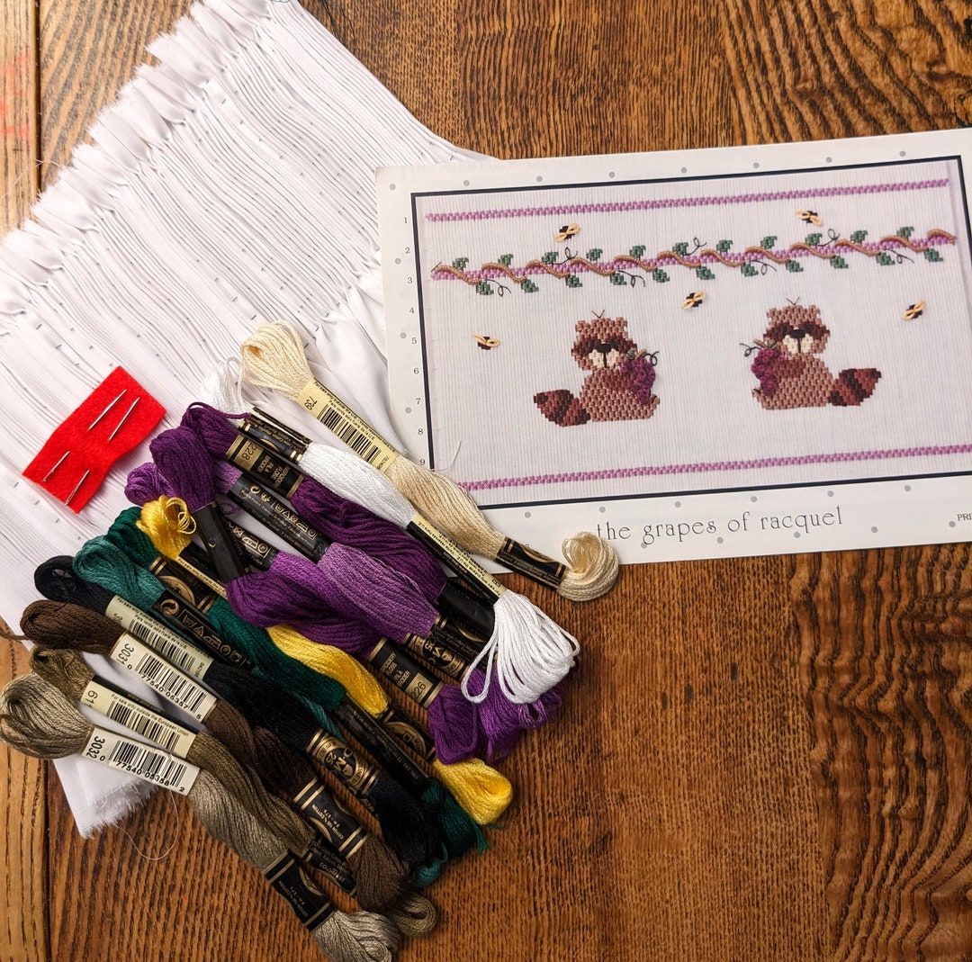 Smocking Kit. Pleated Insert, Threads, Smocking Plate. Learn to Smock ...