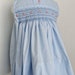 Pale Blue Smocked Dress With Bloomers. Geometric Smocking - Etsy