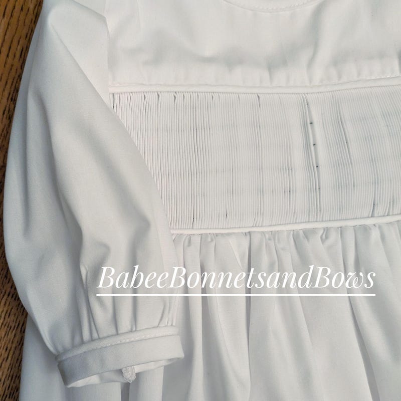 Smocked Long Baby Gown - Etsy