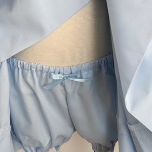 Pale Blue Smocked Dress With Bloomers. Geometric Smocking Features Pink ...